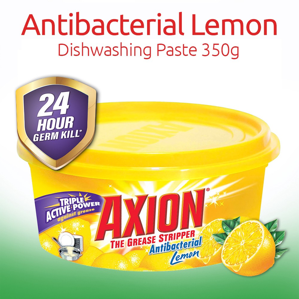 Axion Lemon Antibacterial Dishwashing Paste with Triple Active Power ...