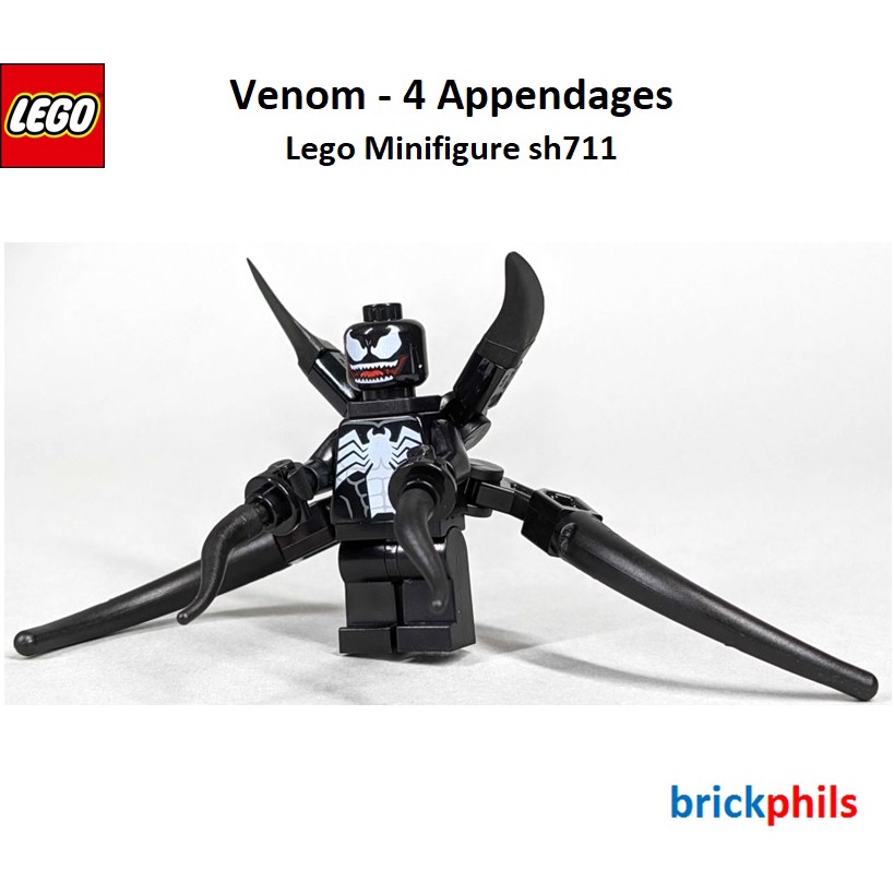 Lego Minifigure sh711 Venom - 4 Appendages | Shopee Philippines