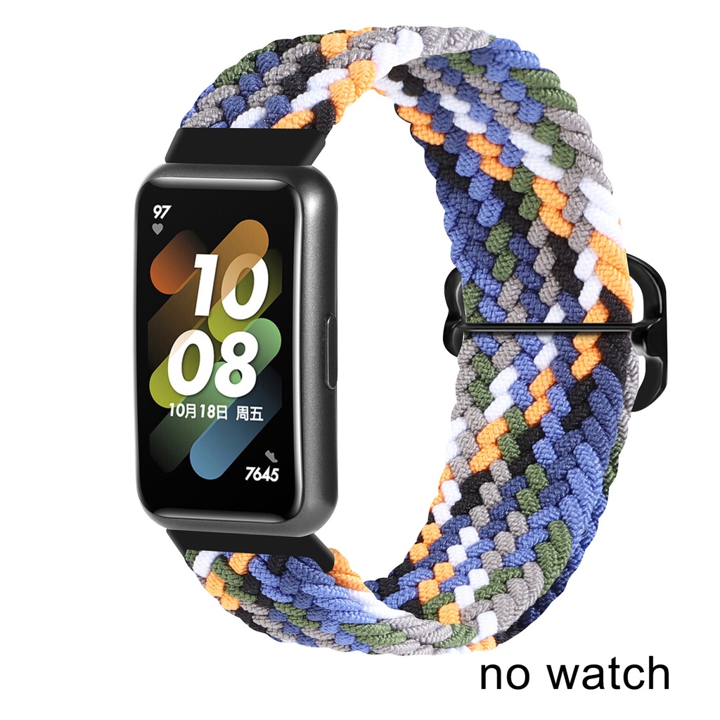 Forwelleny 18mm Nylon Braided Elastic Strap For Huawei Band 7 Band7 ...