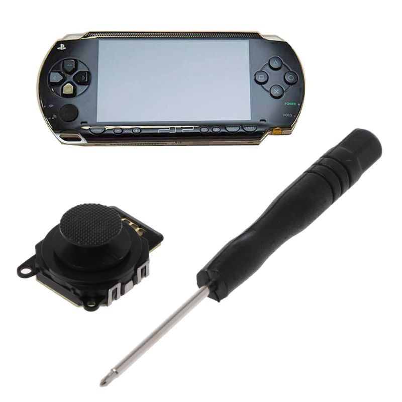 Replace 3D Analog Joystick Stick Button With Screwdriver For PSP 2000 ...