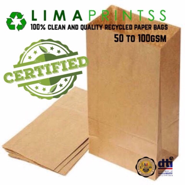 [LP] [Preorder] Brown Kraft Paper Bag Bundle | Shopee Philippines