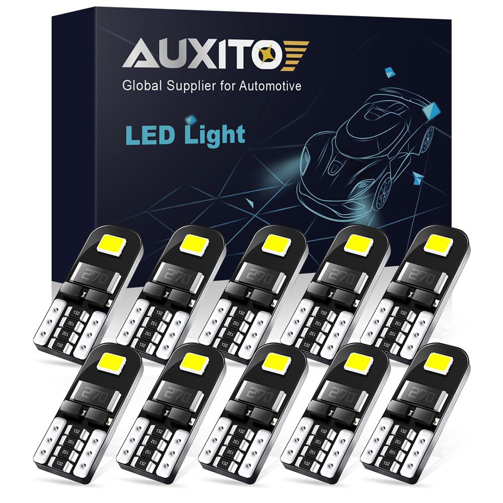 AUXITO 10Pcs T10 W5W Led Canbus For Car Reading Light Automotive Interior Lamp 2835 Smd 6000K ...