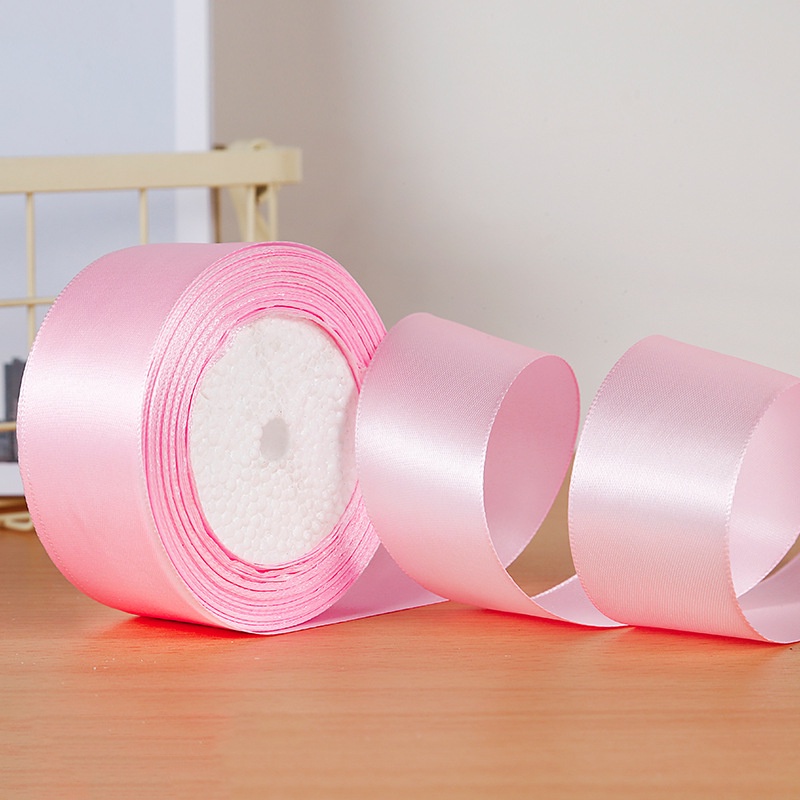 25Yards Single Color Ribbon 4cm 2cm Satin Ribbon Decorative Ribbon Gift ...