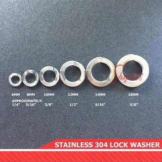 1/5/10pcs Stainless 304 Lock Washer SS M3 M4 M5 M6 M8 M10 M12 M14 M16 ...