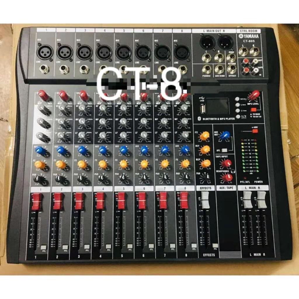 YAMAHA 8 Input Channels Mixer CT-80S Sound System with Bluetooth Mixer ...