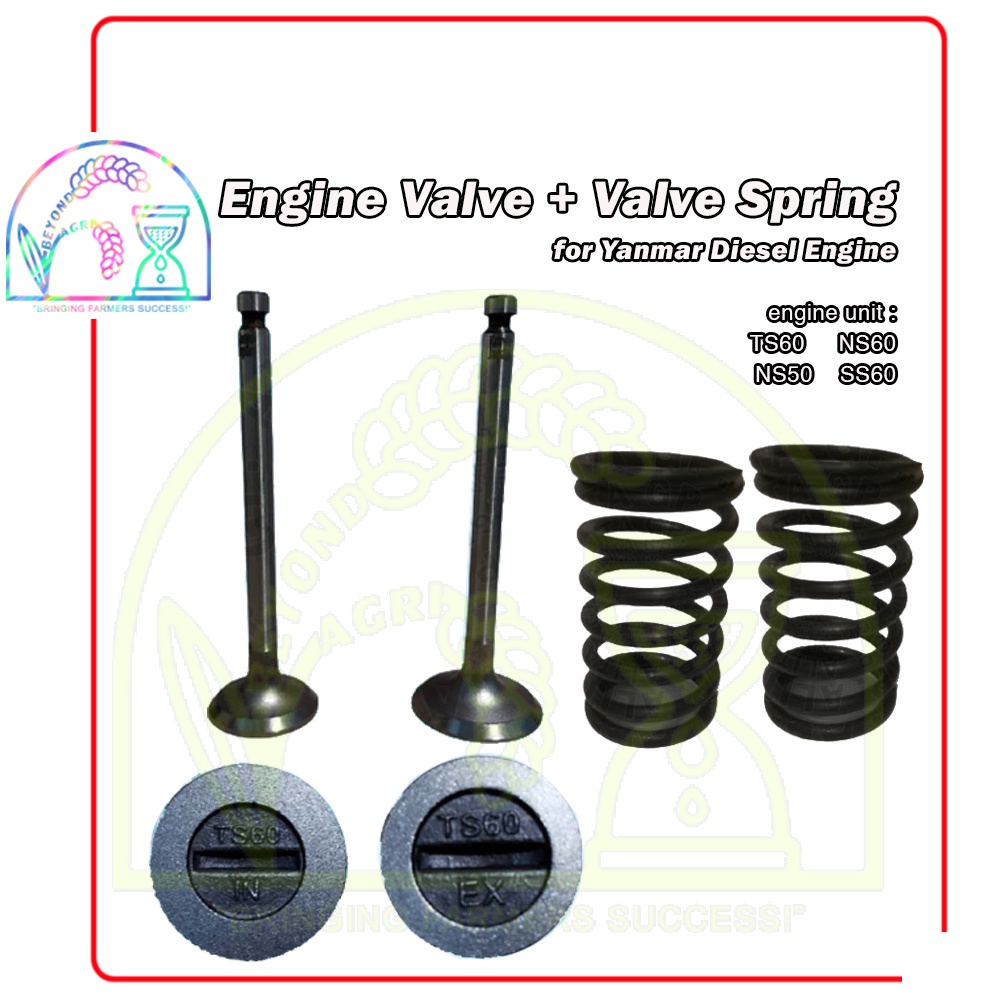 Engine Valve , Valve Spring for TS60 NS60 NS50 SS60 Yanmar Diesel ...