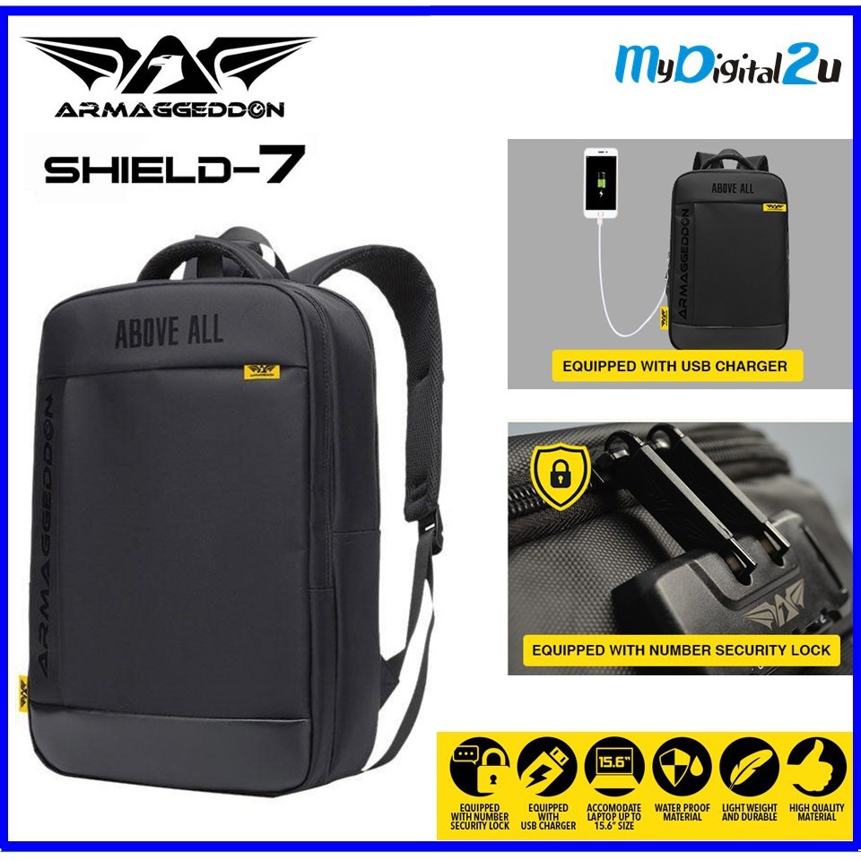 Armaggeddon Shield 7 Anti-Theft Gaming Laptop Backpack | Shopee Philippines