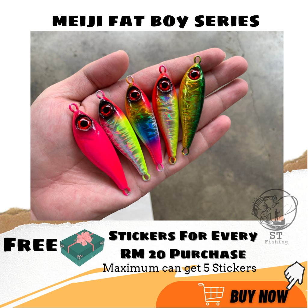 Meiji Fat Boy Budak Gemuk Series Handmade Metal Jig Fishing Jig 60g ...