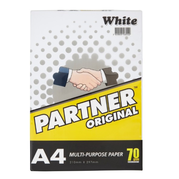 Partner A4 White Multi-Purpose Paper (70g x 440's) | Shopee Philippines