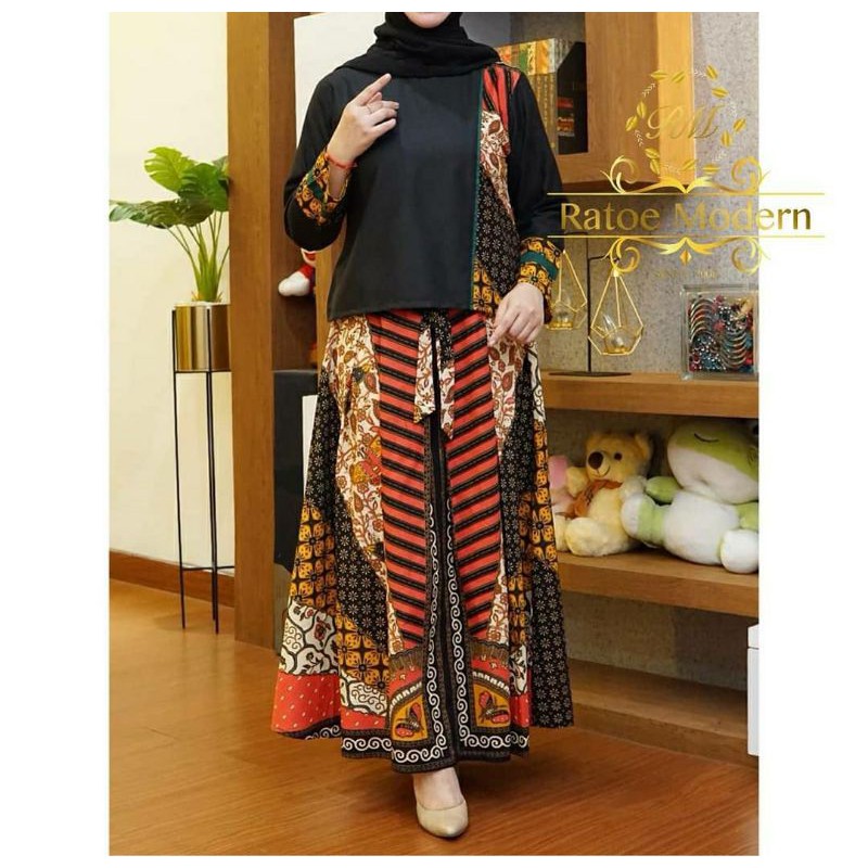 Batik Suit With batik Skirt set by modern Dannis/ The Latest batik ...