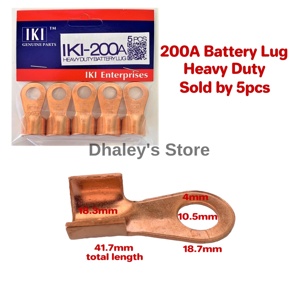 5pcs. 200A Ring Terminal 200A O-Terminal Copper Ring / Battery Lug ...