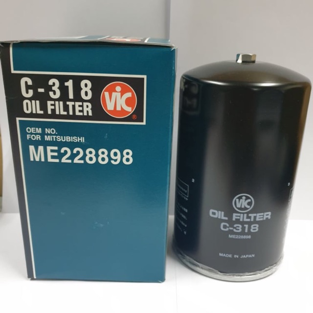 Original Vic Oil Filter C-318 for Mitsubishi Canter 4M51 Made in Japan | Shopee Philippines