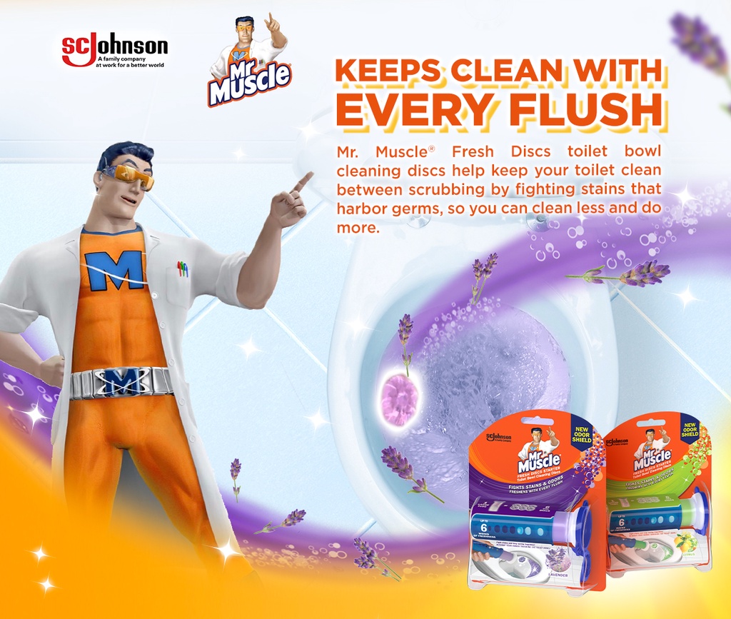 Mr. Muscle Fresh Disc Starter Lavender 6s | Shopee Philippines