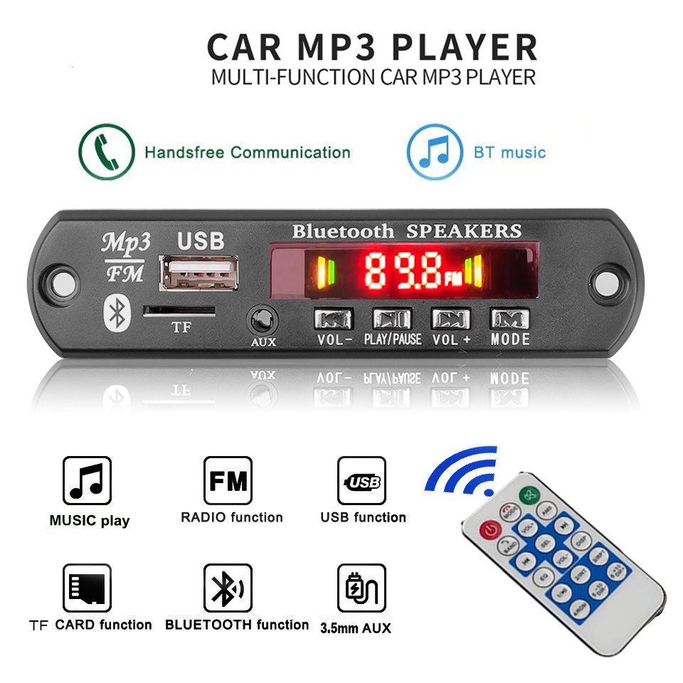 (Local seller) 120W Amplifier Bluetooth5.0 MP3 9V 12V Decoder On-Board ...