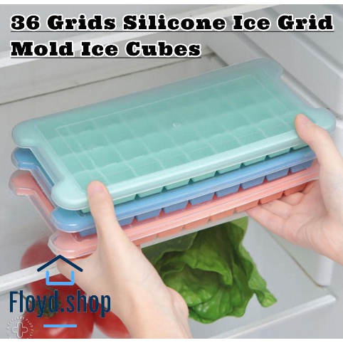 36 GRIDS SILICONE ICE GRID MOLD ICE CUBES DIE-MADE ICE BOX CREATIVE ICE ...
