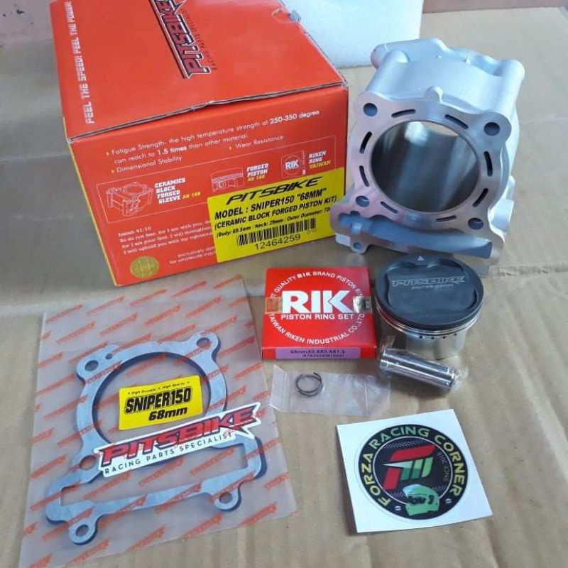 PITSBIKE SNIPER 65 66 68 65mm 66mm 68mm BLOCK BORE SNIPER150 CHROMEBORE ...