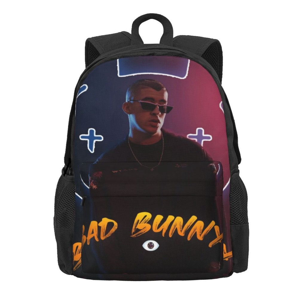 Bad Bunny Backpack Printing Outdoor Travel Men Large Capacity Student ...