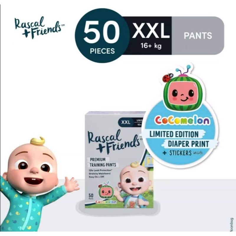 Rascals + Friend Cocomelon Pants Jumbo Pack XXL (16kg above) 50pcs ...