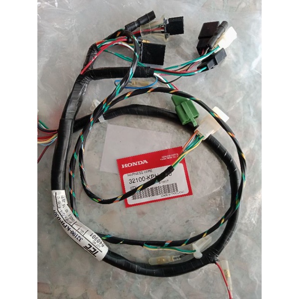 Wiring Harness Wave 125 Carburettors Digital Miles (Start) No Switch ...