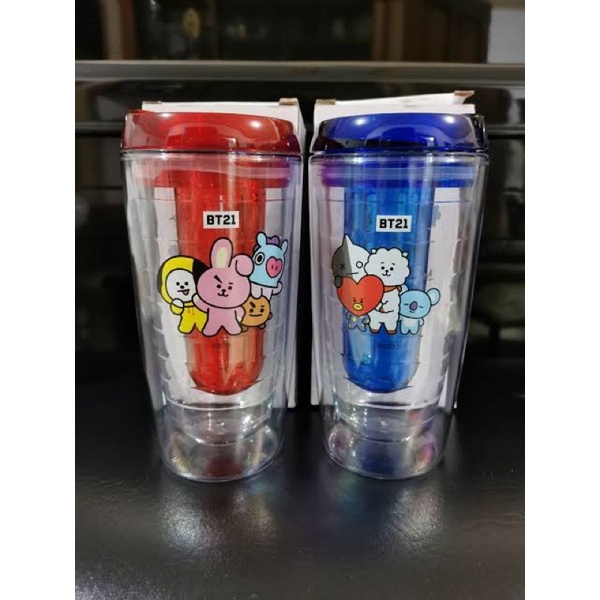 Original BT21 Glass TUMBLER | Shopee Philippines
