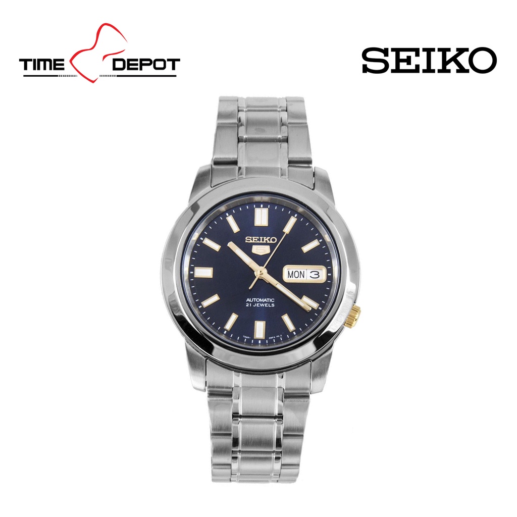 Seiko 5 SNKK11K1 Automatic Silver Stainless Steel Strap Watch For Men ...