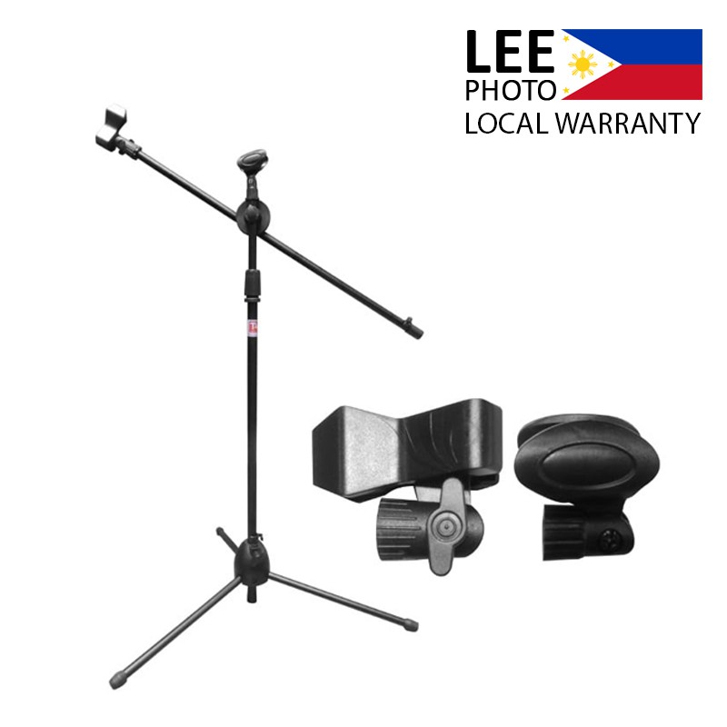 Microphone Stand with Boom, Tripod Base (Lee Photo) | Shopee Philippines