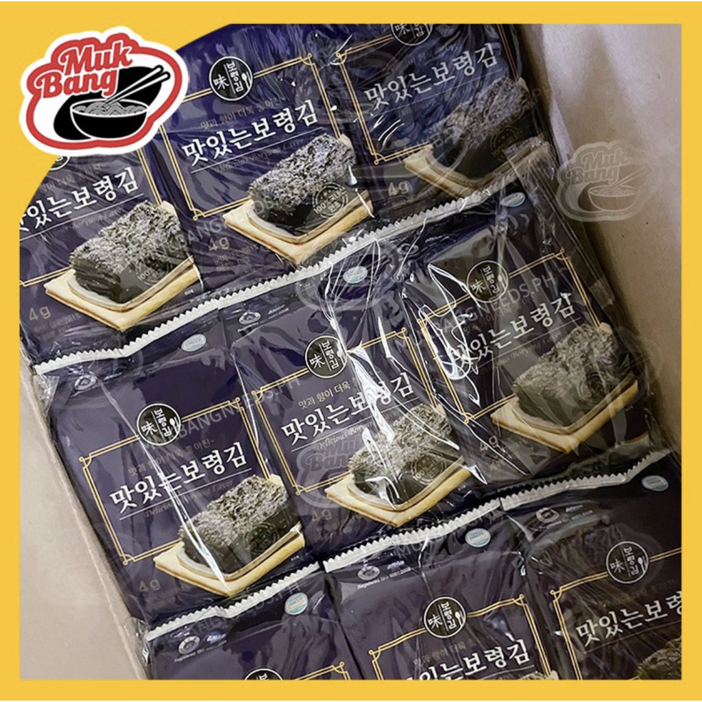 1 Box Namkwang Roasted Nori Seaweed Laver Snack 4g x 72 Pcs (boryung ...