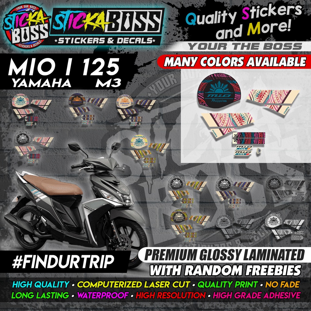 MIO i 125 M3 (#findURtrip Decals)【PREMIUM GLOSSY LAMINATED】 | Shopee ...