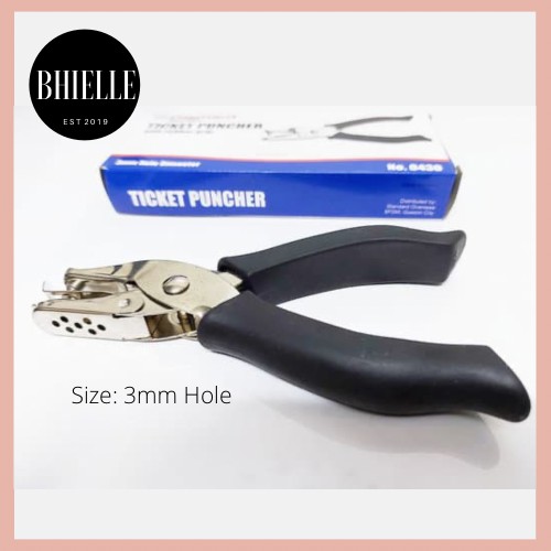 Ticket Puncher with Rubber Grip 3mm hole | Shopee Philippines