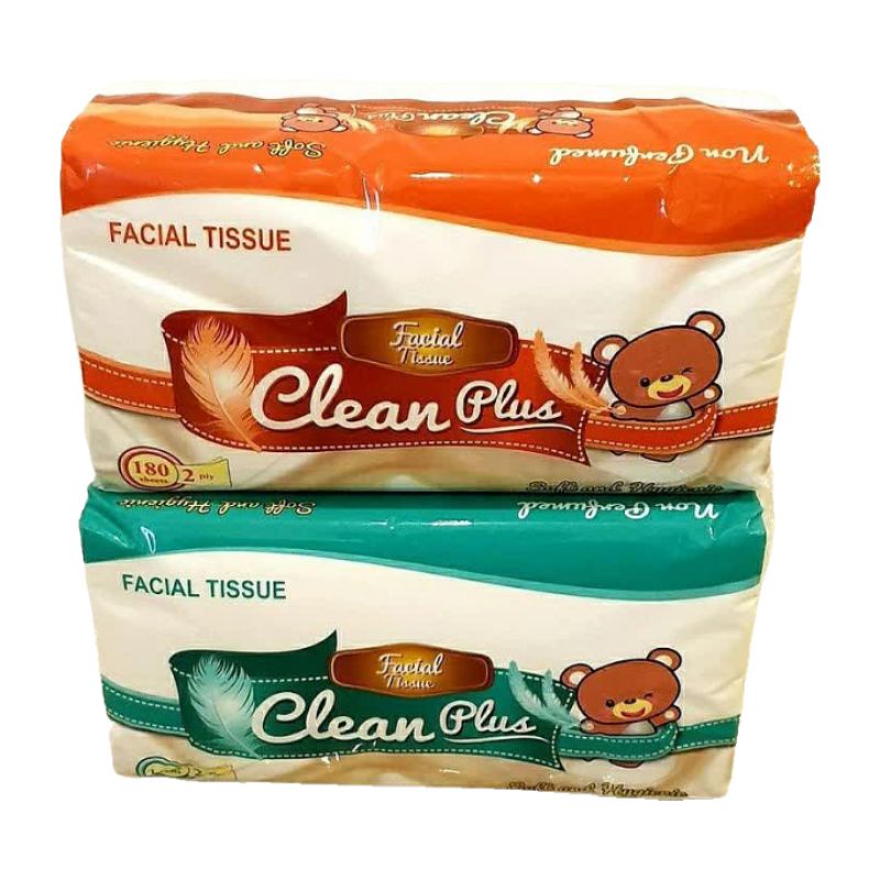 Tissue CLEAN PLUS Premium 2ply 180 Sheets | Shopee Philippines