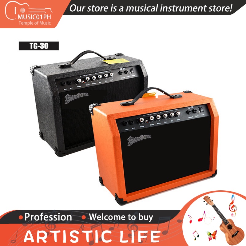 Deviser TG-30 Electric Guitar Amplifier Audio Speaker Guitar Amplifier ...