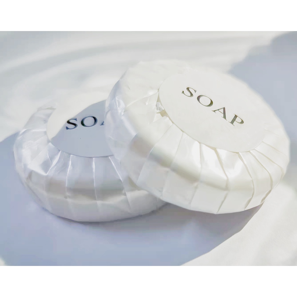 【SK】 30grams White Round Bath soap-Hotel Amenities can choose 50pcs or ...