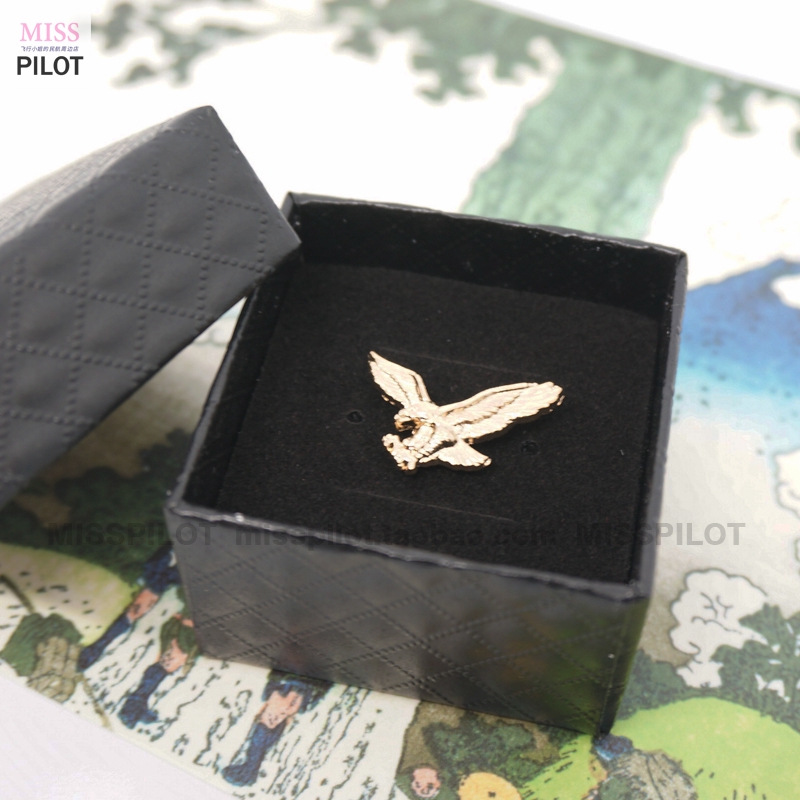 Brooch Collar Flower Gift Box Golden Eagle Dapeng Bag Badge Air Pilot ...