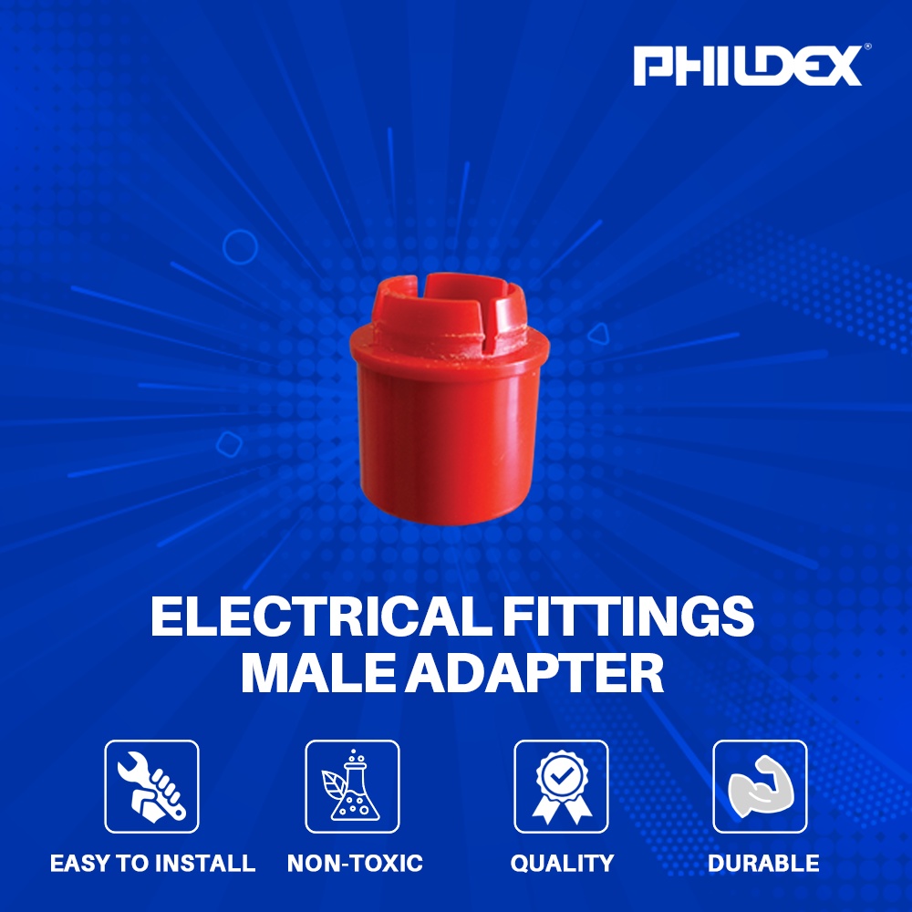 PHILDEX Electrical Fittings - Male Adapter | Shopee Philippines