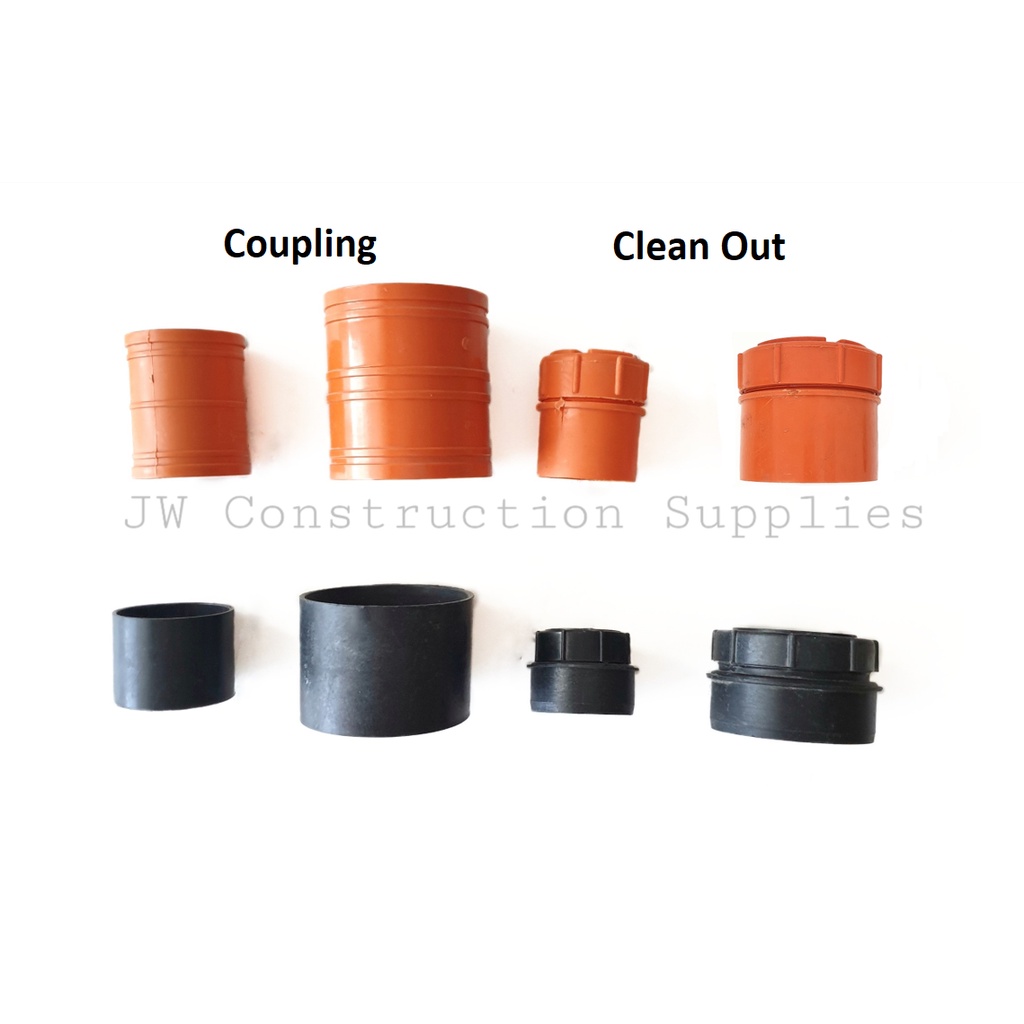PVC Orange/ Black Coupling/ Clean Out (2", 3", 4") | Shopee Philippines