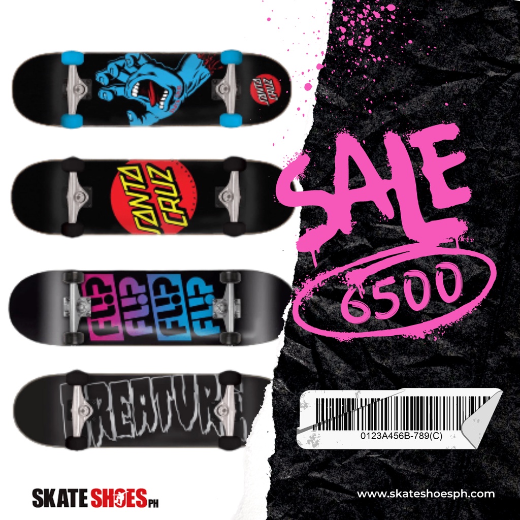 Skateboard Complete Set (Sta.Cruz, Flip, Creature, Globe) 100% Legit ...