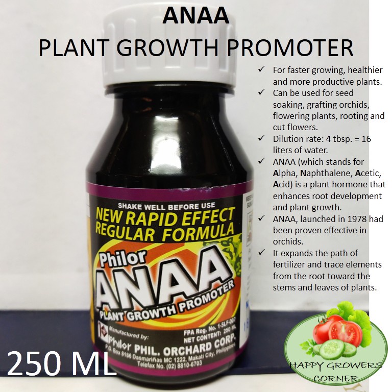 ANAA Plant Growth Promoter/Growth Hormone (250ML) by Philor | Shopee ...