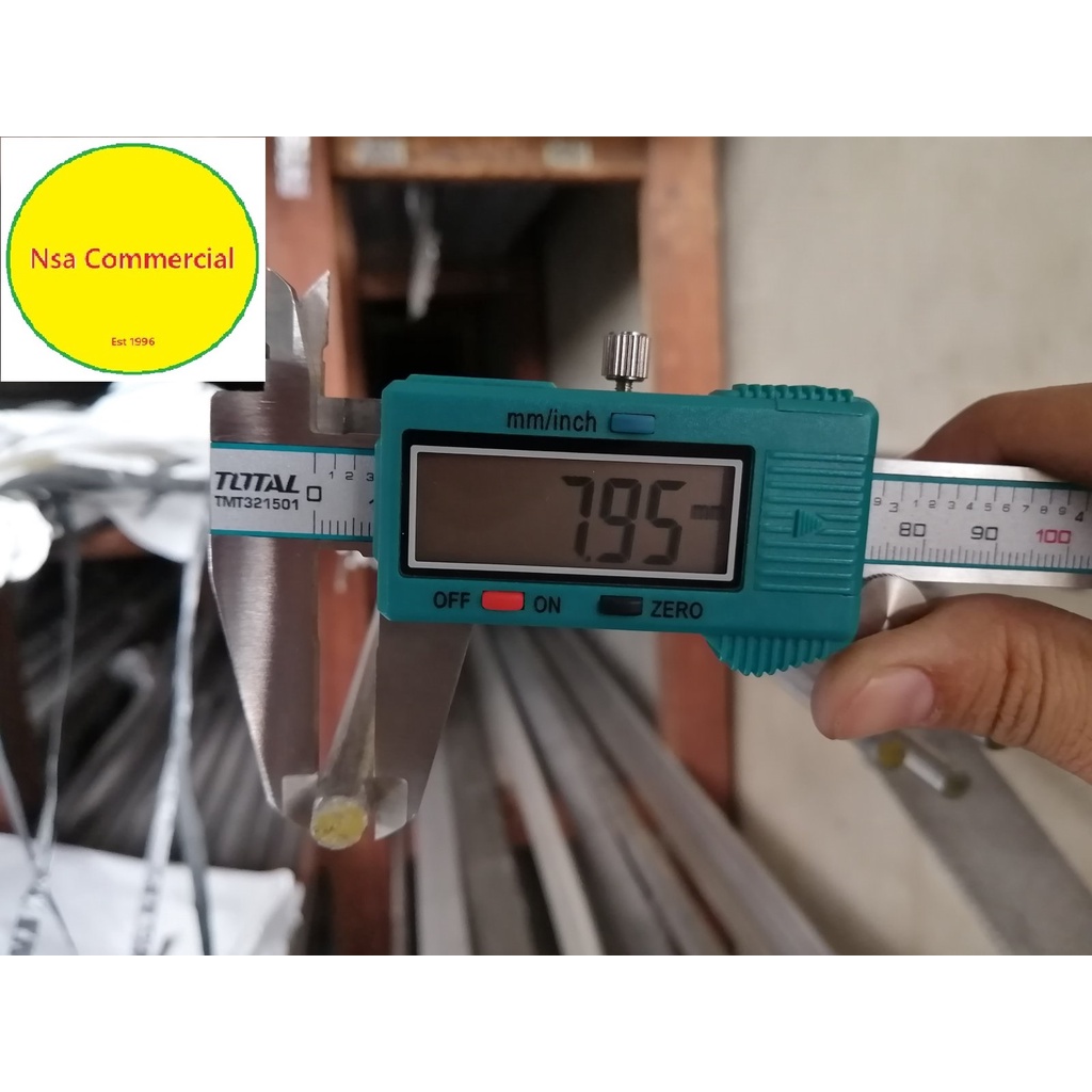 Stainless High Grade / Round Bar - Shafting 5/16" x 1 meter T304 (1 ...