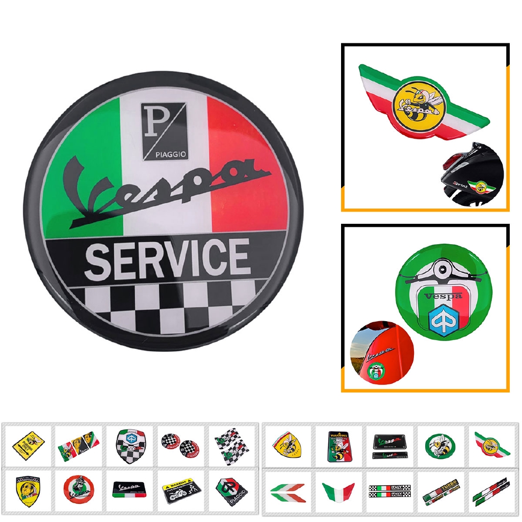 3D Resin Gel Motorcycle Tank Decal Sticker Resin Italy Stickers Case ...
