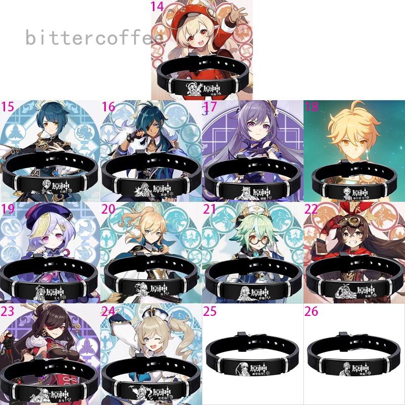 BC Anime Genshin Impact Vision Stainless Steel Bracelet | Shopee ...