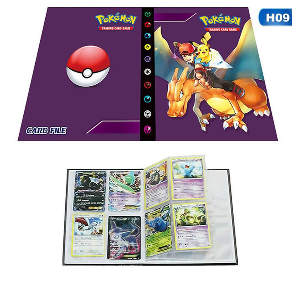 IVANES Pokemon Cards Album Cartoon Pokemons Toys Collection Folder Card ...
