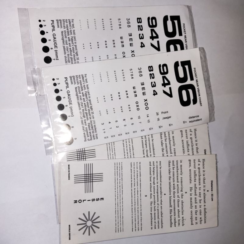 pocket near vision eye chart Near Vision Pocket Card | Shopee Philippines