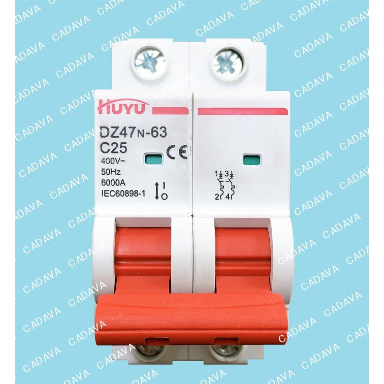 2-phase circuit breaker - Huyu 2-phase MCB safety circuit breaker ...