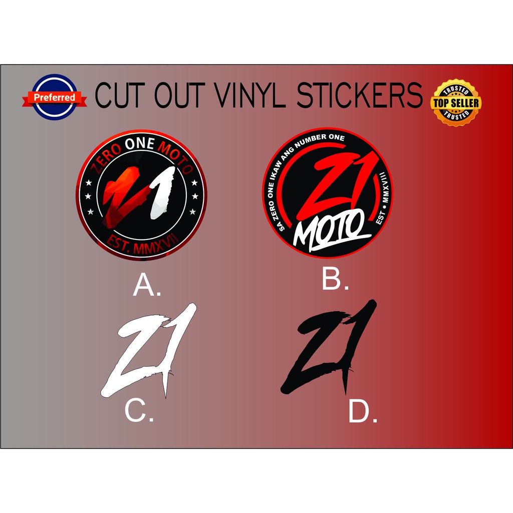 Zero One Moto Stickers High Quality Vinyl | Shopee Philippines