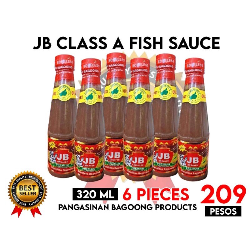 JB Premium Boneless Bagoong 320ML from Pangasinan (Bundles of 6Pcs) | Shopee Philippines