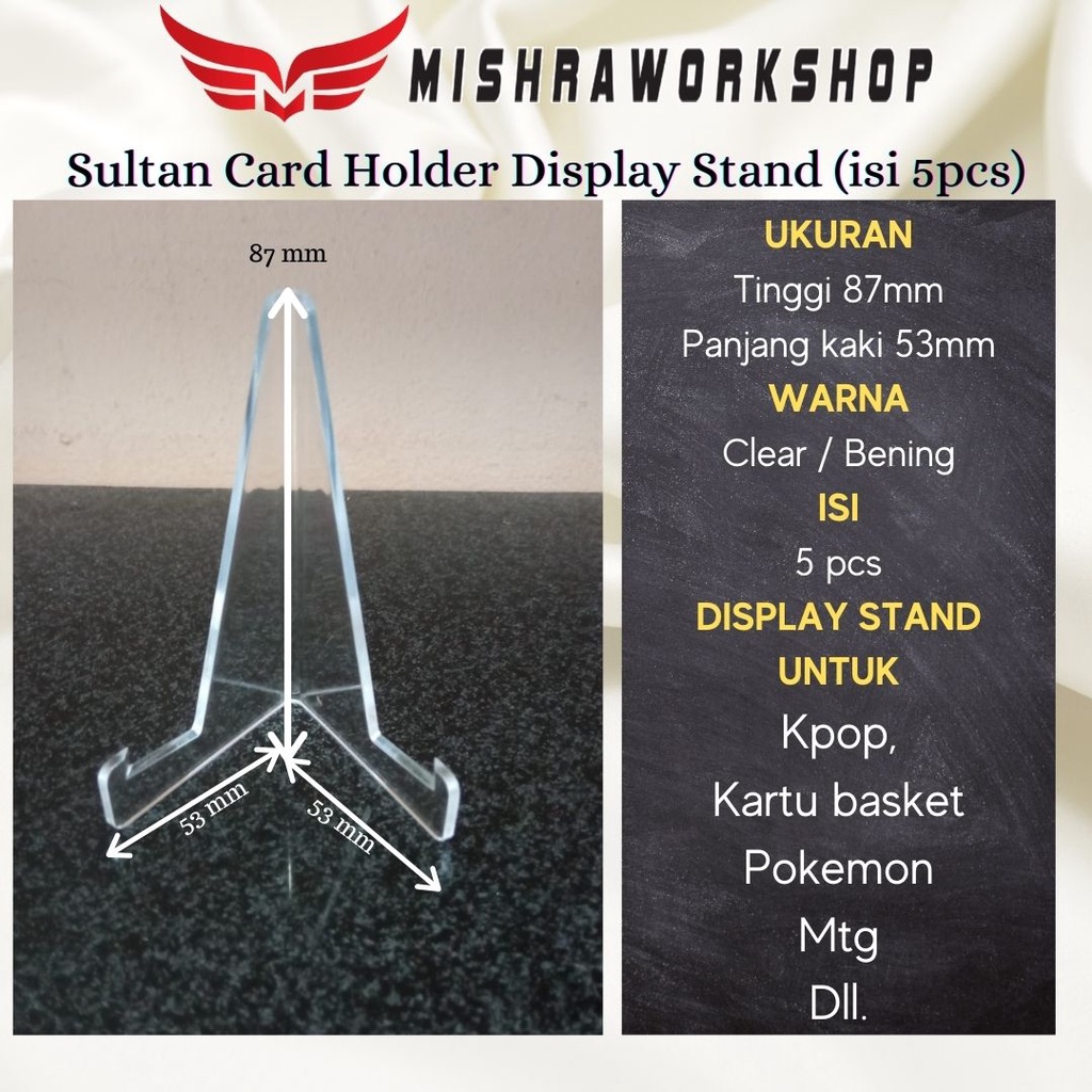 Sultan Card Holder Display Stand (5pcs) | Shopee Philippines