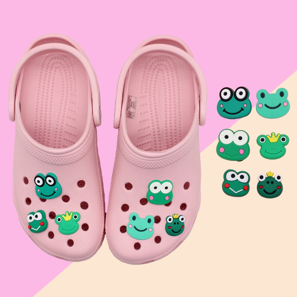 Jibbitz Cartoon frog series DIY Detachable Shoe Accessories pvc Crocs ...