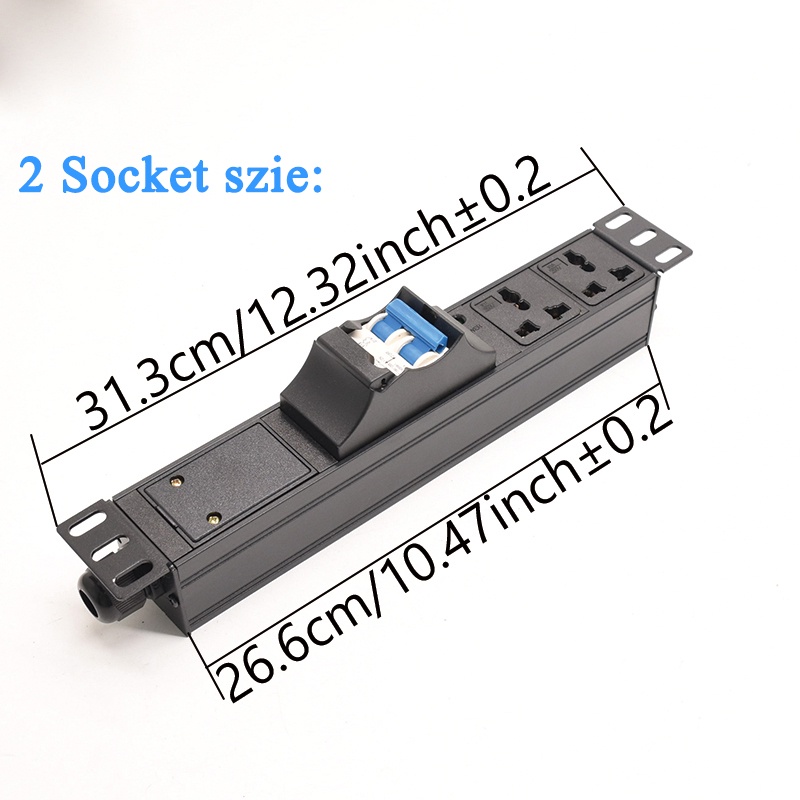 Metal Rack Power Distribution Unit Power Strip, 2-13 Position Multi ...