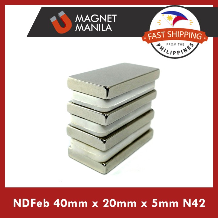 Magnet Manila 40mm X 20mm 5mm N42 Strong Neodymium Magnet Super ...