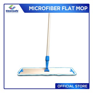 Kleensafe Microfiber Flat Mop Set Heavy Duty Industrial Commercial ...